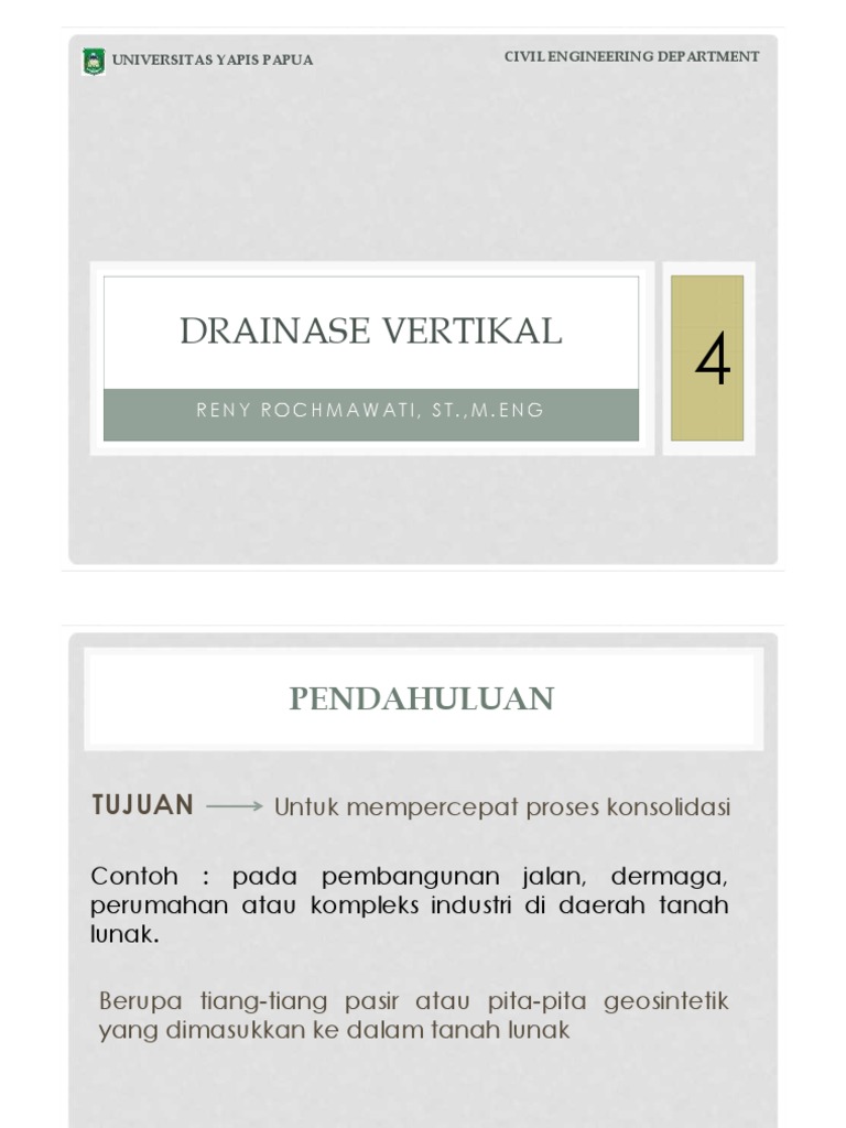 Drainase Vertikal | PDF | Ilmu Sosial | Seni
