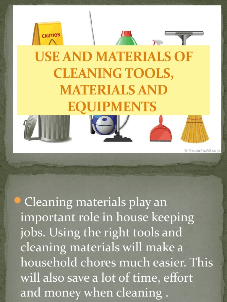 Essential Cleaning Tools and Safety Tips | PDF | Vacuum Cleaner ...