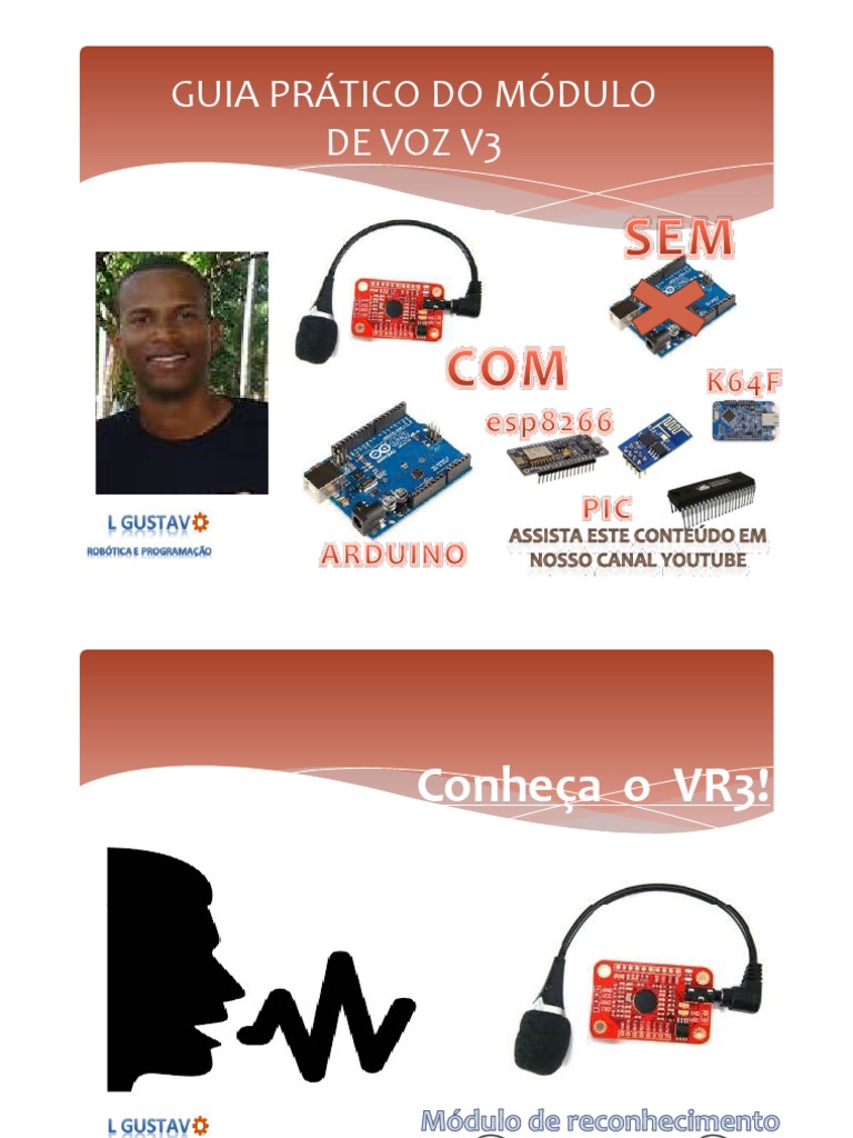 Guia Prático do Módulo de Reconhecimento de Voz VR3 | PDF | Arduino ...