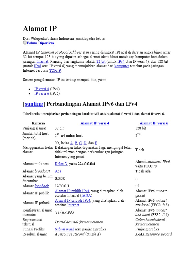 Alamat IP | PDF