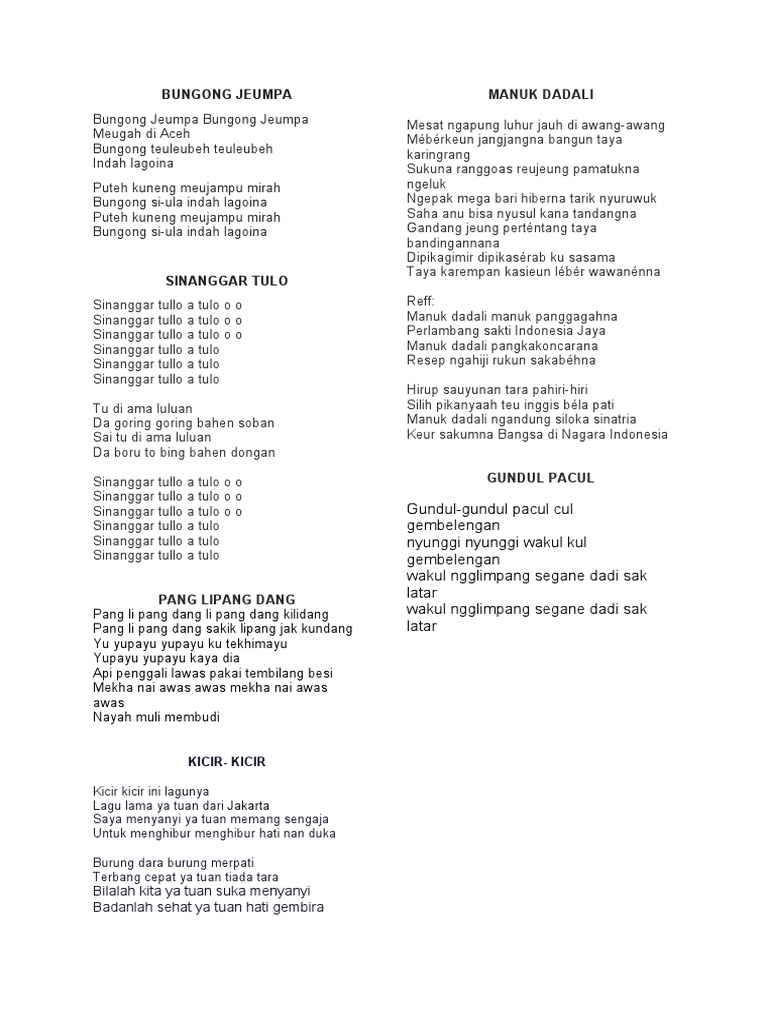 Bungong Jeumpa | PDF