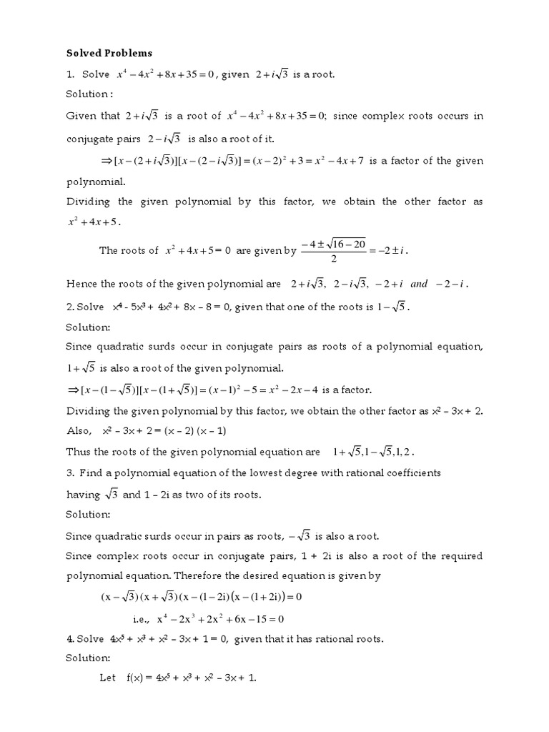 Gopi Export | PDF | Factorization | Zero Of A Function