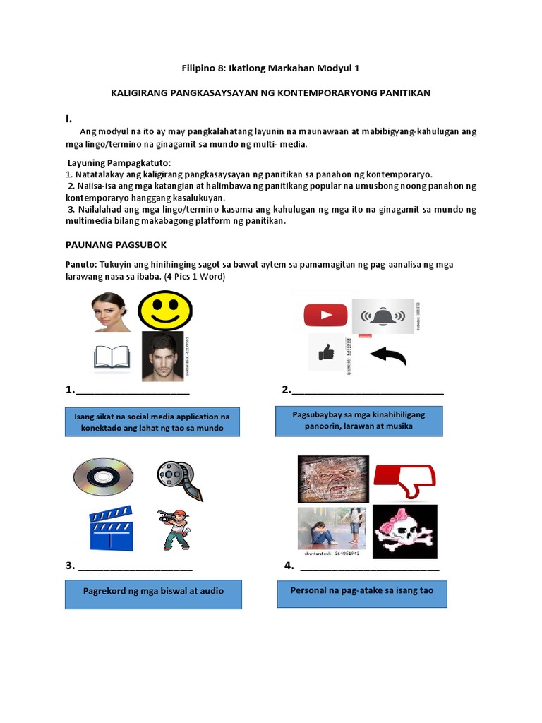 Filipino Ikatlong Markahan Modyul 1 PDF | PDF