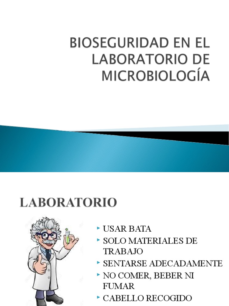 BIOSEGURIDAD LABORATORIO.ppt | PDF