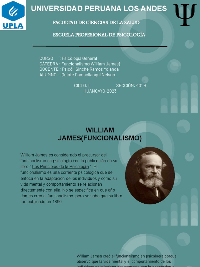 William James (Funcionalismo) | PDF | Sicología | Mente