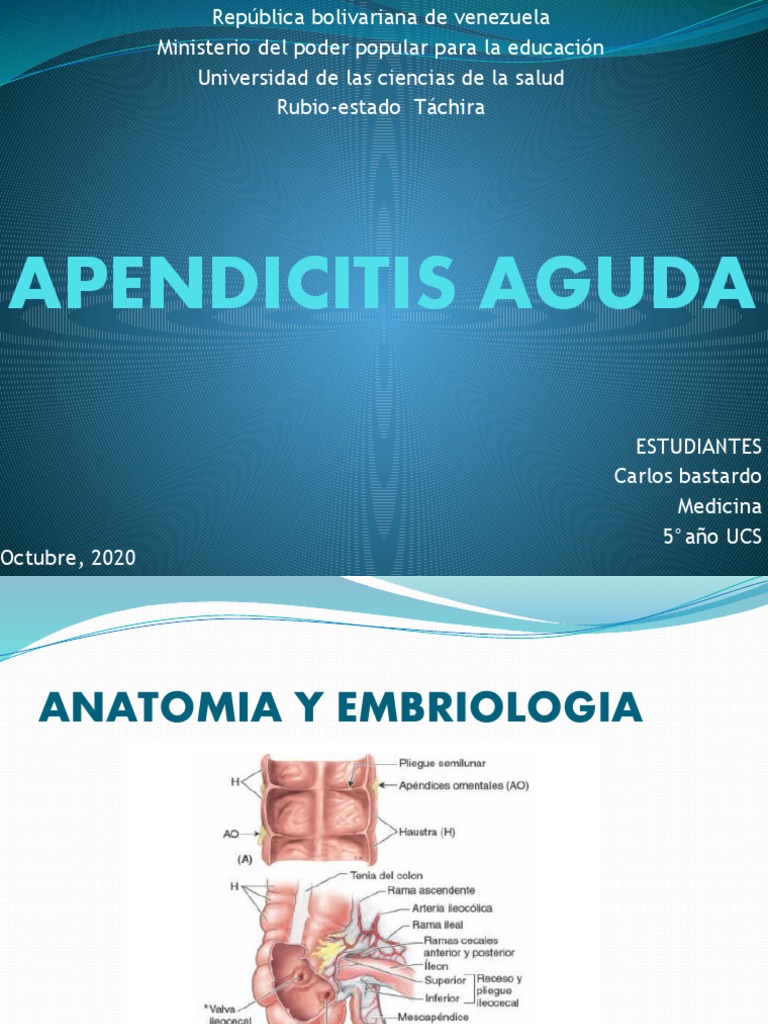 Apendicitis Aguda | PDF | Emergencias Médicas | Especialidades Quirúrgicas