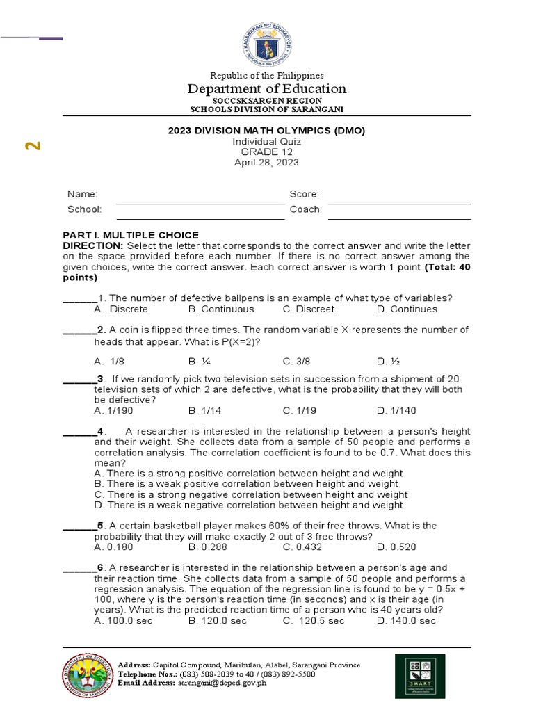 Test Template | PDF | P Value | Normal Distribution
