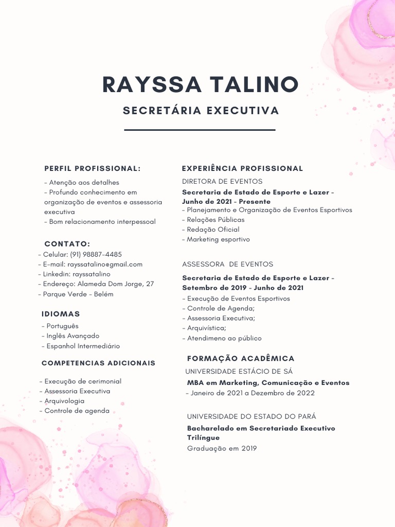 Currículo Rayssa PDF | PDF