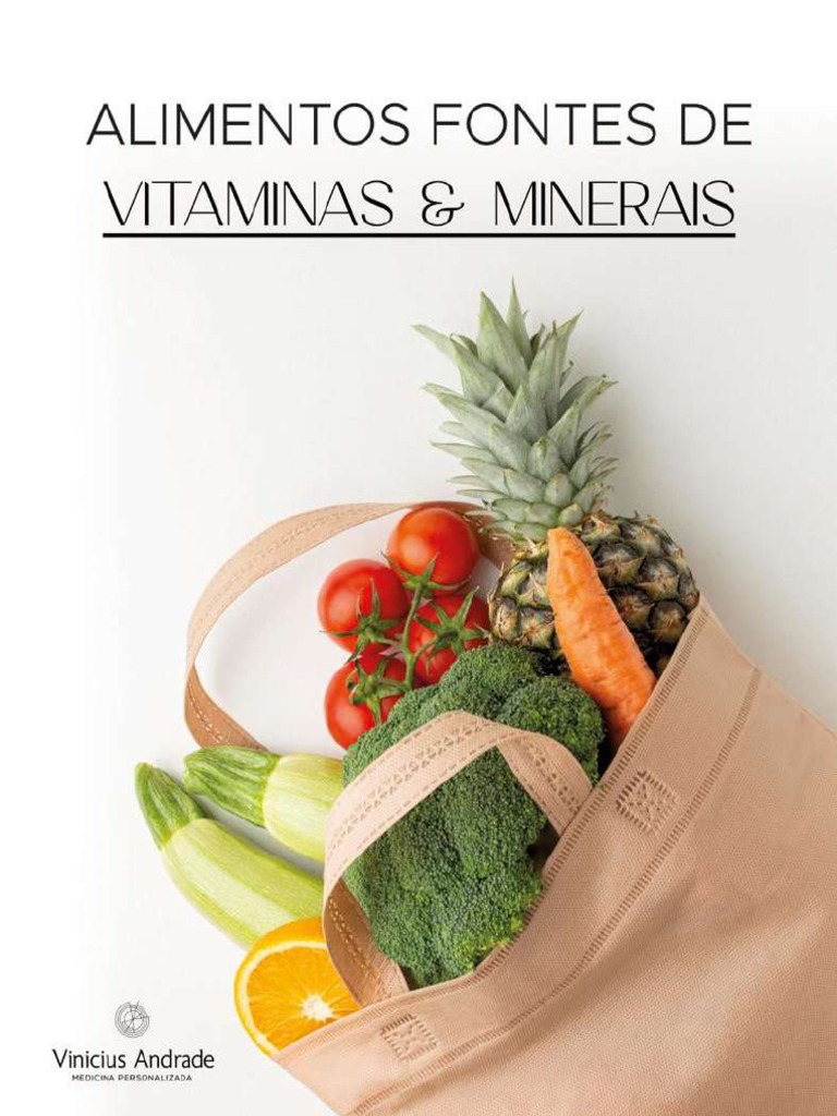 Alimentos Fonte de Vitaminas e Minerais | PDF | Vitamina | Corpo humano