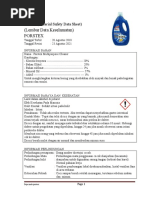 MSDS Wipol Indo | PDF