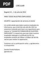 Ejemplo de Circular Informativa | PDF | Business