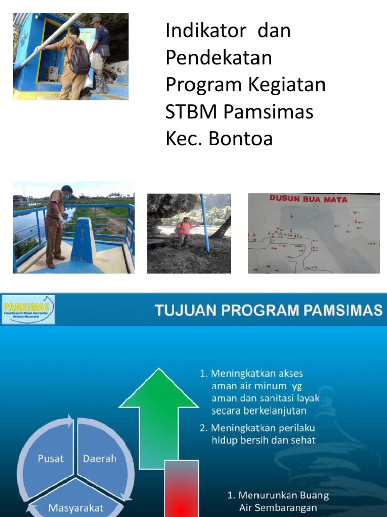 Indikator dan Pendekatan Program Kegiatan STBM Pamsimas BONTOA | PDF