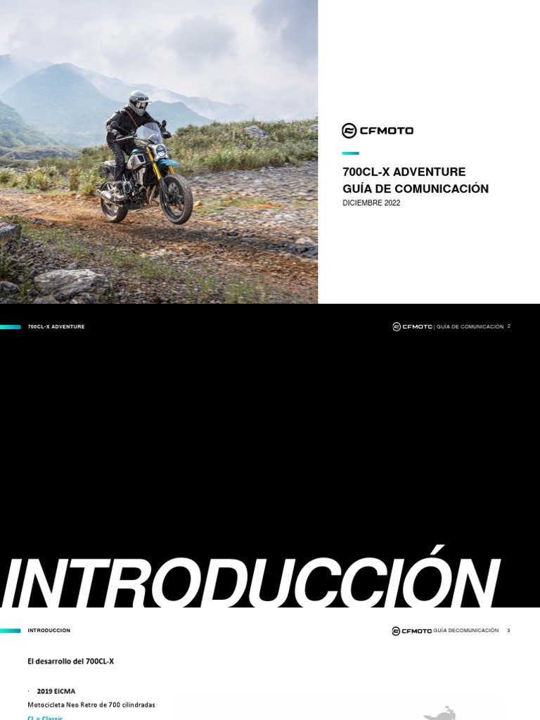 2022-CFMOTO - 700CL-X ADVENTURE CF700-2C-GuíaComunicación PDF | PDF ...