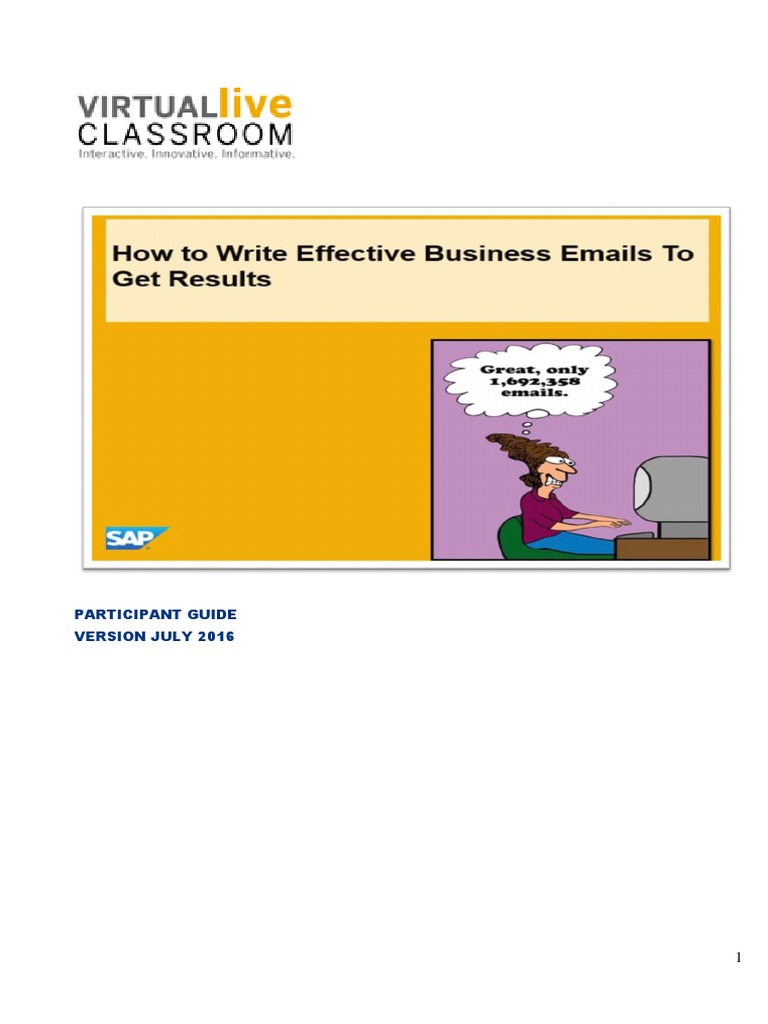 How To Write Effective Business Emails To Get Results | PDF | Jargon | Acronym