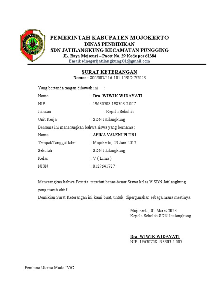 Surat Keterangan O2sn | PDF