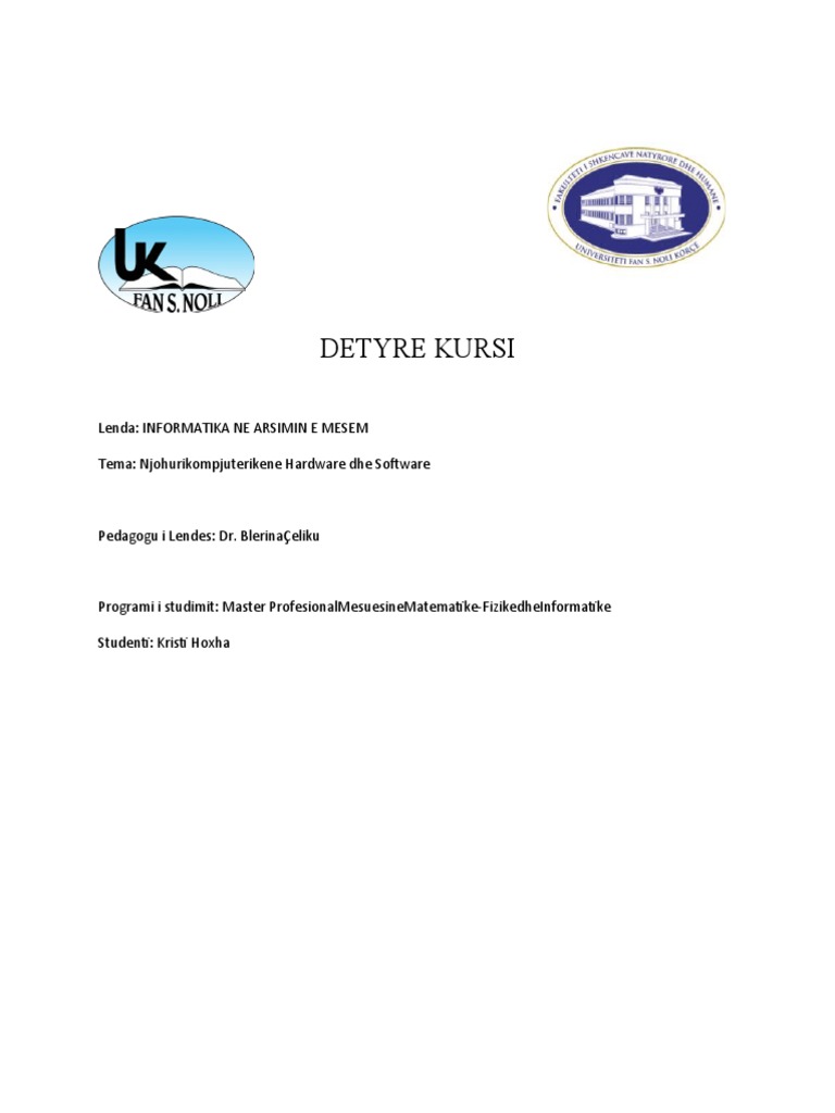 Detyre Kursi Info Copy Pdf