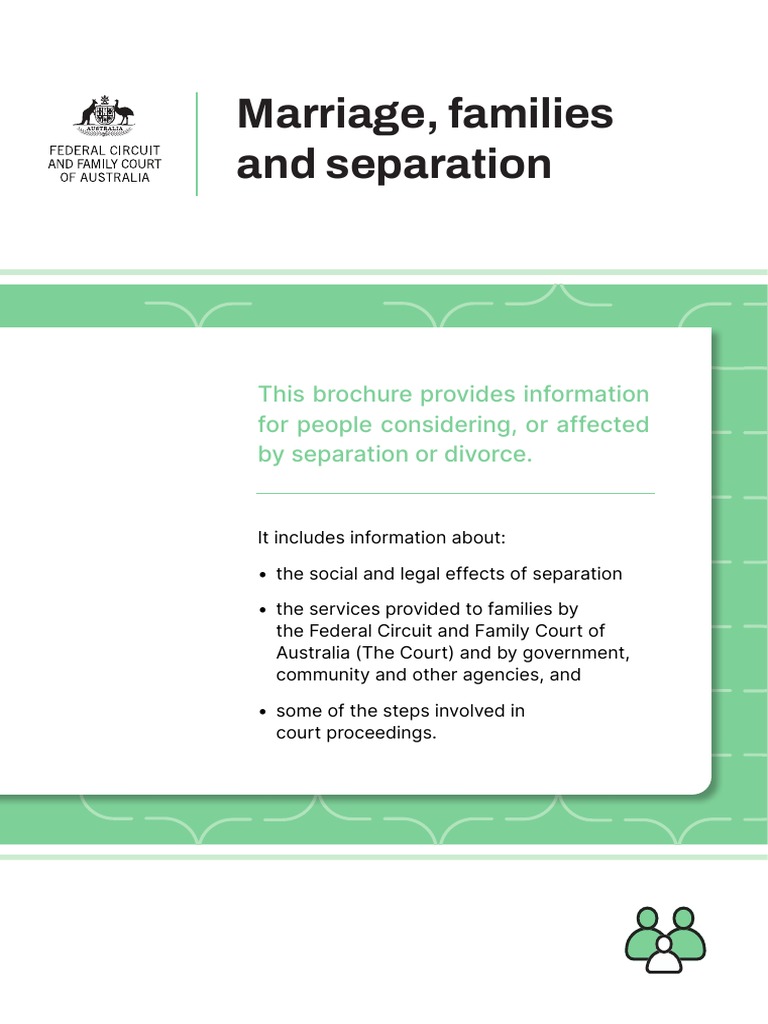 Marriage Families Separation Information Pack | PDF | New South Wales ...