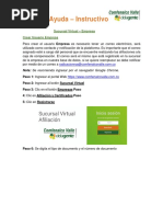 Instructivo Plataforma Hanna: Afiliaciones En Línea | PDF | Botón ...