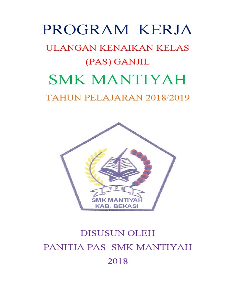 Cover Program Kerja Pas | PDF