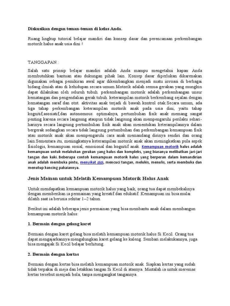 Diskusi 2 - Metode Pengembangan Fisik | PDF