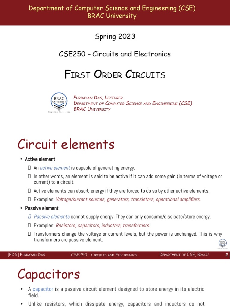 11 - First Order Circuits | Download Free PDF | Electrical Network ...