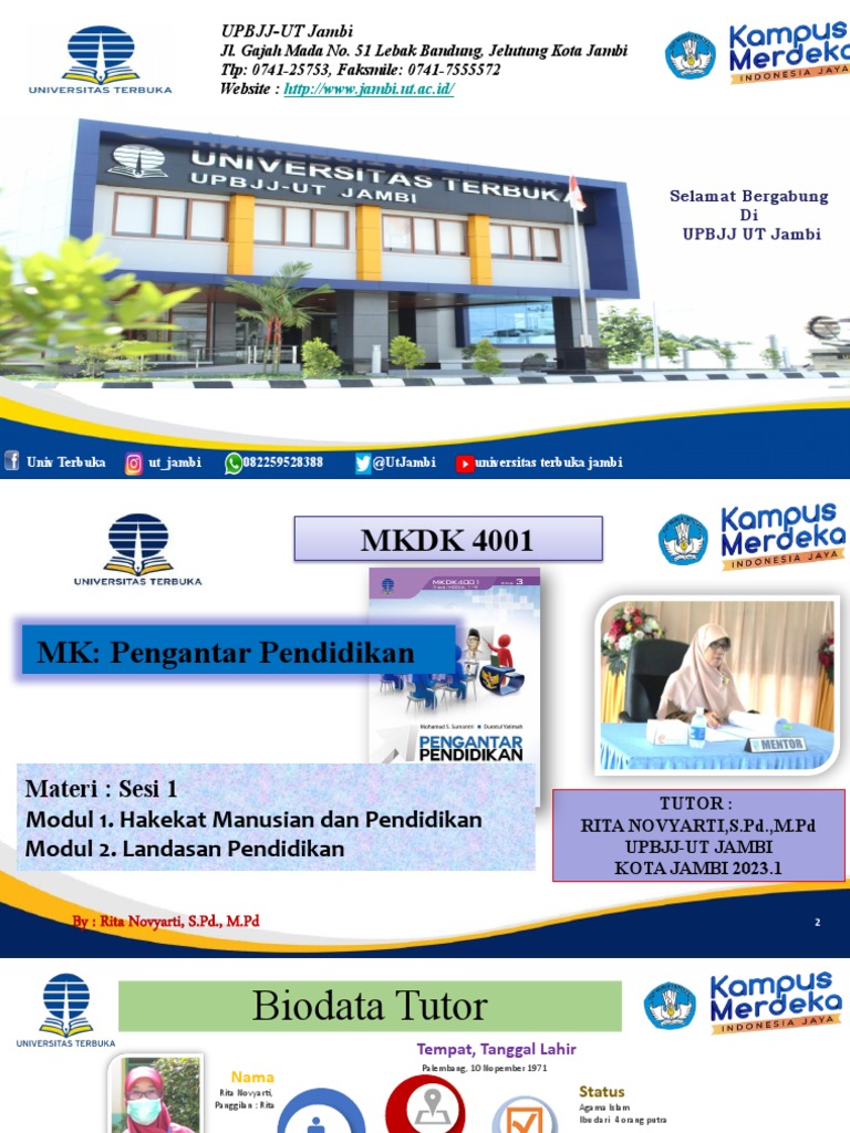 #1. PPT Materi MKDK4001 Sesi 1 Modul 1 Dan 2 | PDF