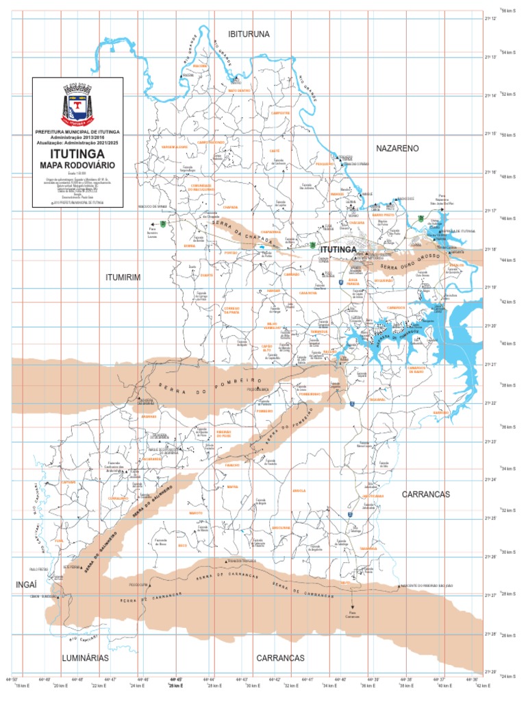 Mapa Itutinga 2021 v1pt1 | PDF | Geografia Física