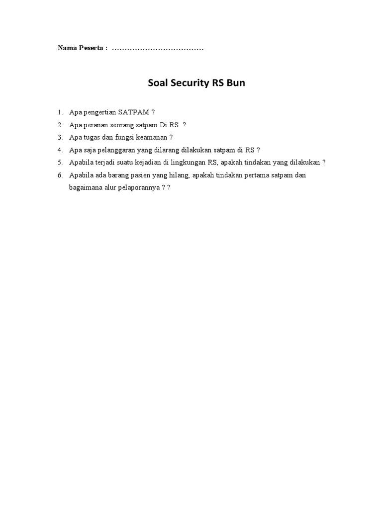 Soal Security | PDF