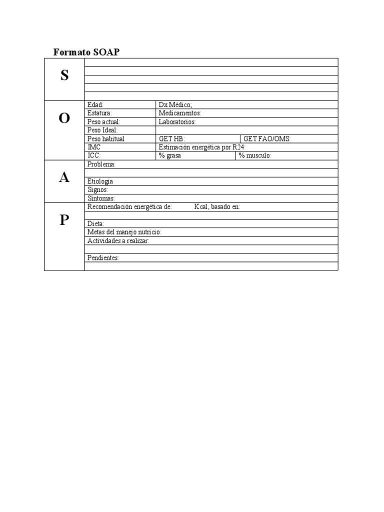 Formato SOAP CICS UMA.docx | PDF