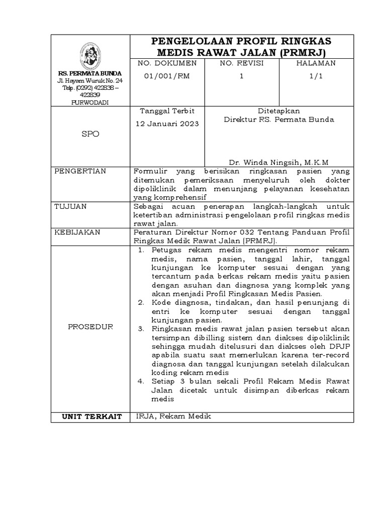 Spo PRMRJ 5 Mei | PDF