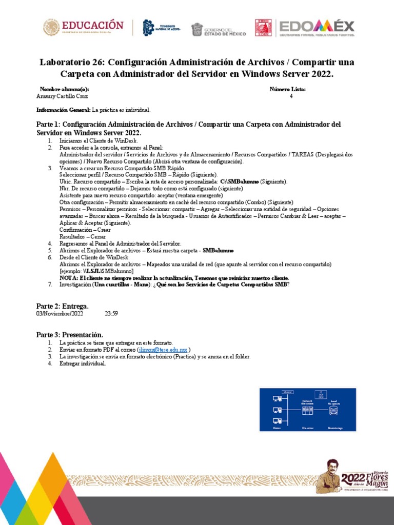 Laboratorio 26: Configuración Administración de Archivos / Compartir Una Carpeta Con ...