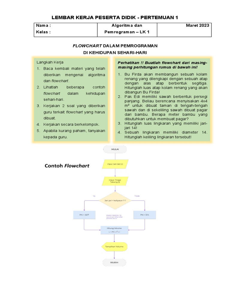 LKPD Algoritma Pemrograman | PDF