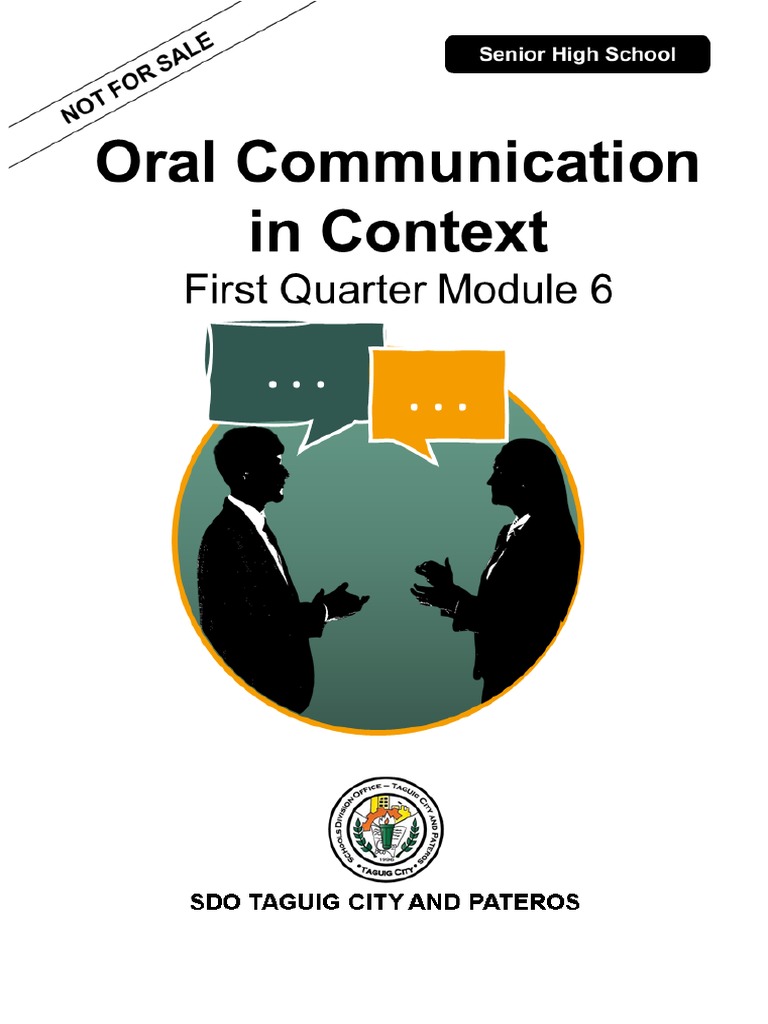 M6 1st ORALCOMM SY20 21 | PDF | Learning | Speech