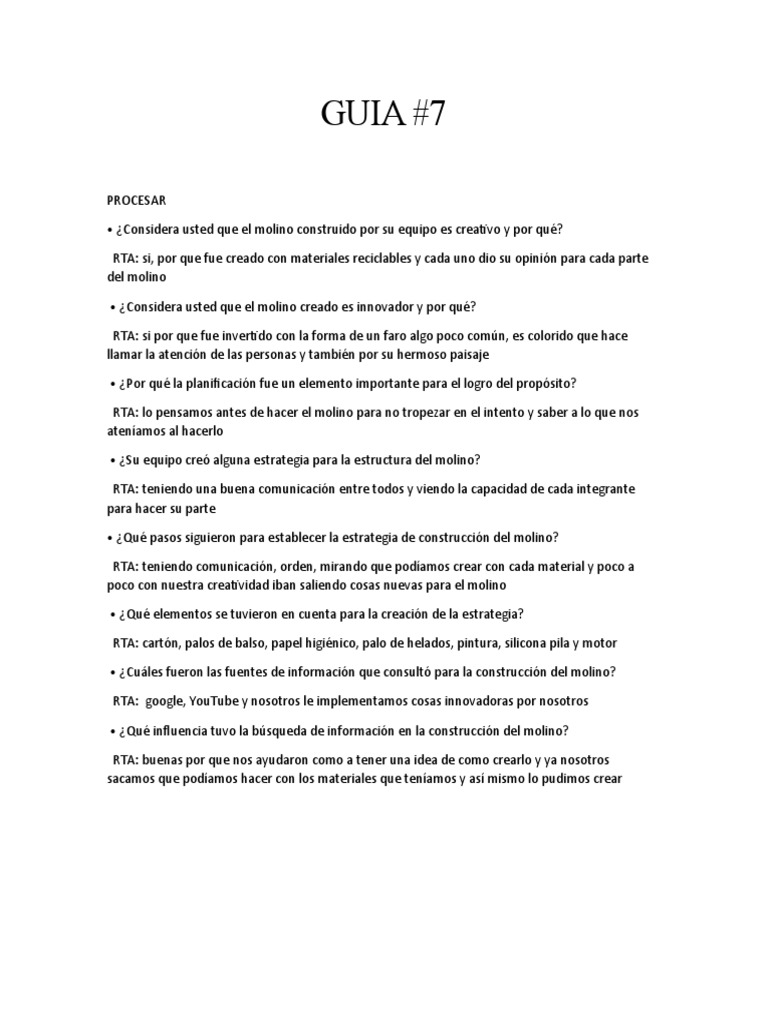 Guia #7 | PDF