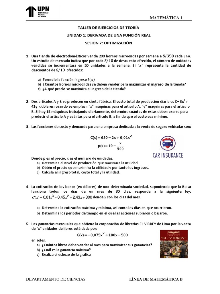 S7 - Taller de Teoría PDF | Descargar gratis PDF | Precios | Economias