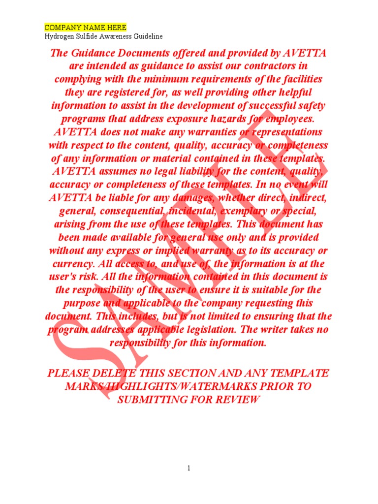 h2s Awareness Final | PDF | Personal Protective Equipment | Sulfur Dioxide