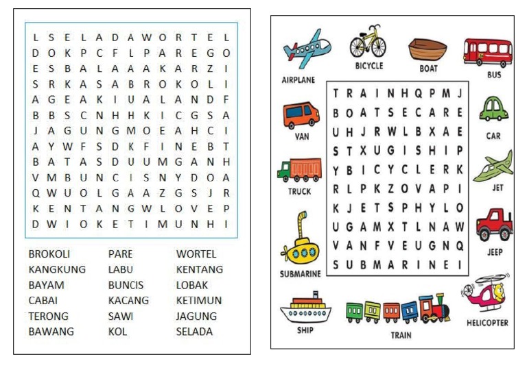 Cari Perkataan Sembunyi | PDF