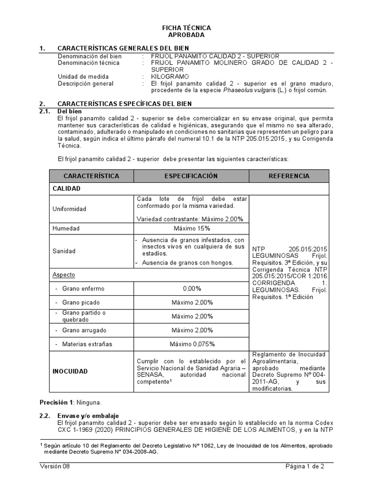 PANAMITO | PDF | Seguridad alimenticia | Alimentos