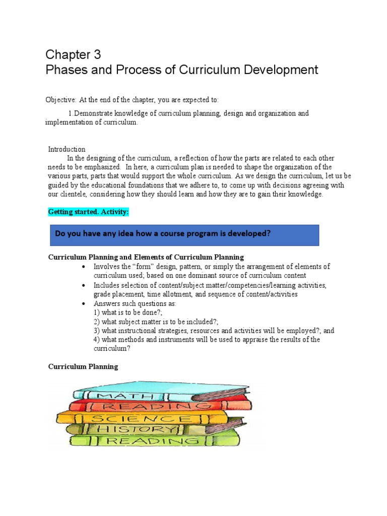Curriculum Development Phases Explained | PDF | Curriculum | Learning