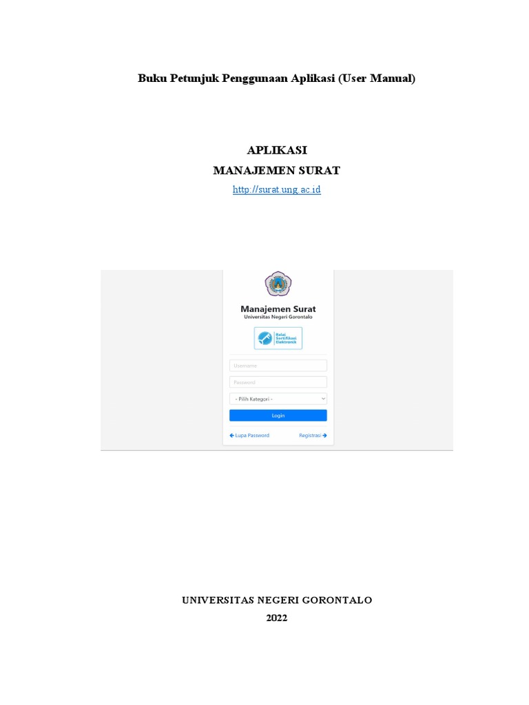 Buku Petunjuk Penggunaan Aplikasi.docx | PDF
