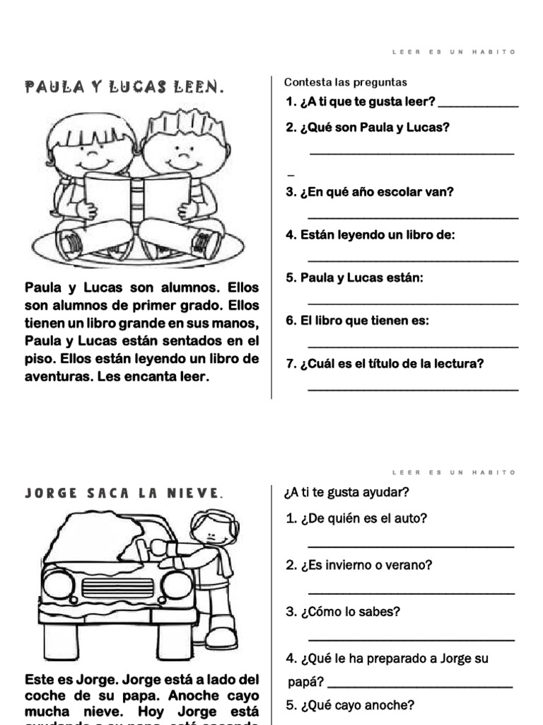 Lecturas Kinder | PDF