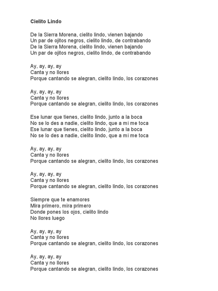 Cielito Lindo | PDF