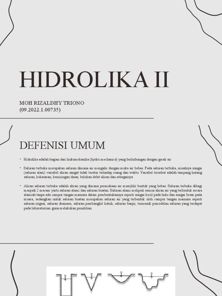 Hidrolika Uhuy | PDF | Sains & Matematika