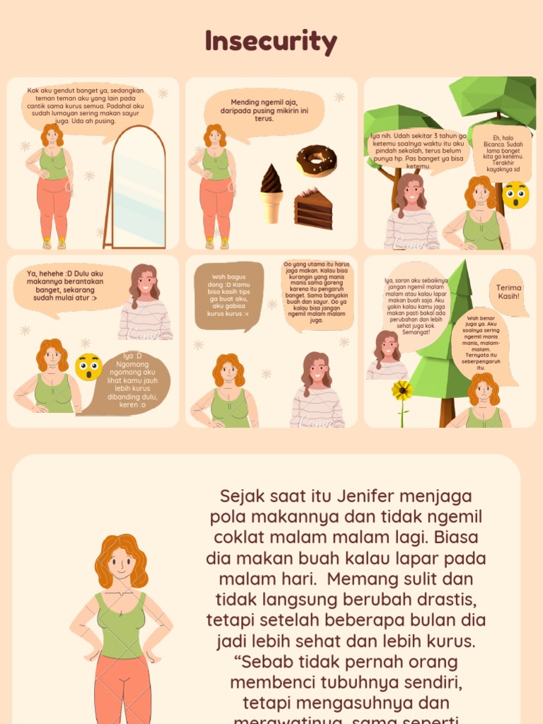 Komik Strip Pendidikan 6 Panel 3D Bergambar Cokelat PDF | PDF