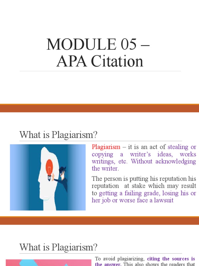Module 05 - Citation | PDF | Plagiarism | Citation