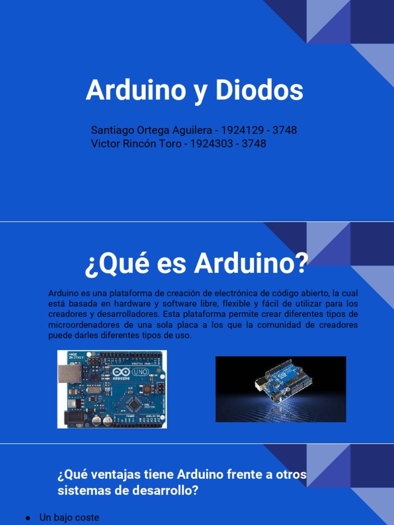 Tarea 3 Ortega-Santiago Rincón-Victor | PDF | Arduino | Microcontrolador