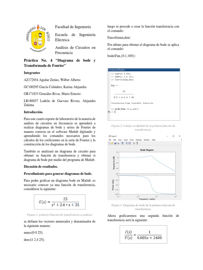 Diagrama de Bode Con MATHLAB | PDF | Pi | Relaciones matematicas