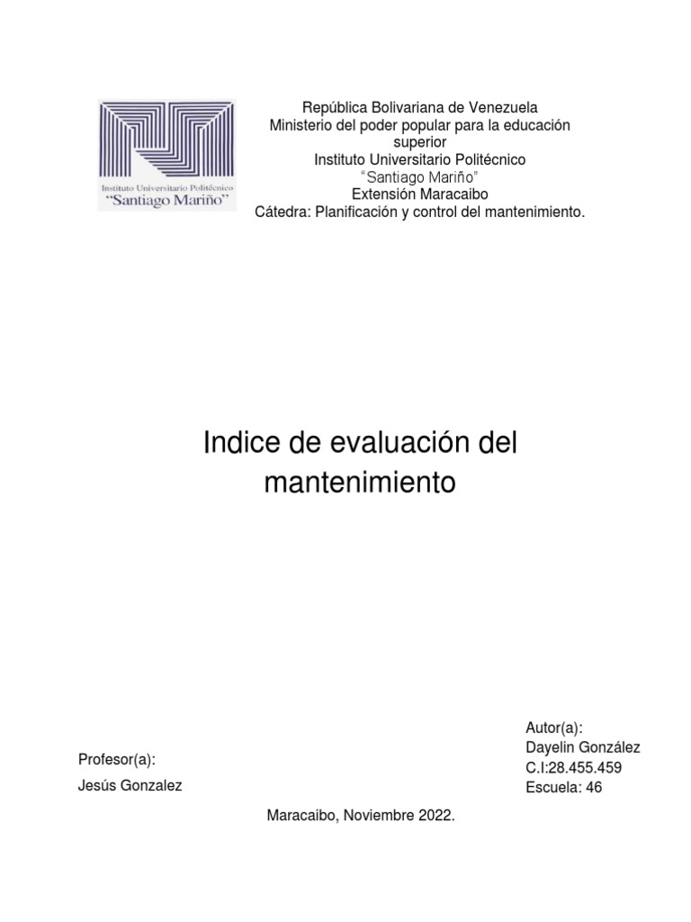 Actividad 3 Corte 2 Planificacion y Control de Mtto | PDF | Planificación | Ingeniería de ...