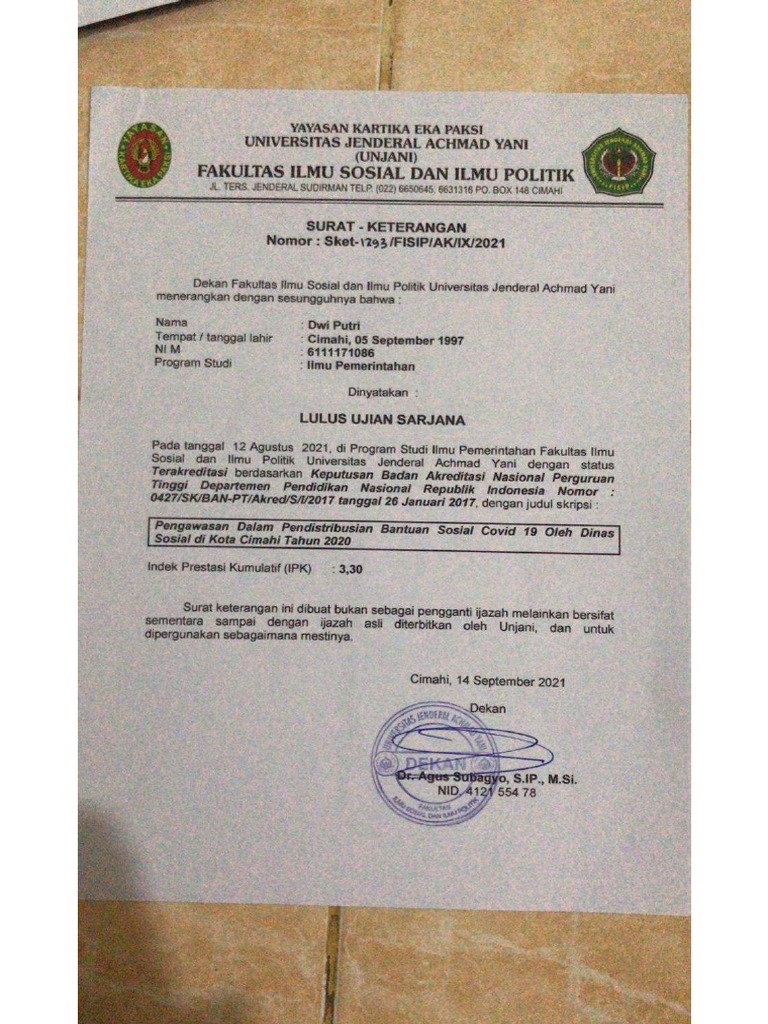 CV Dwi Putri Terbaru PDF | PDF