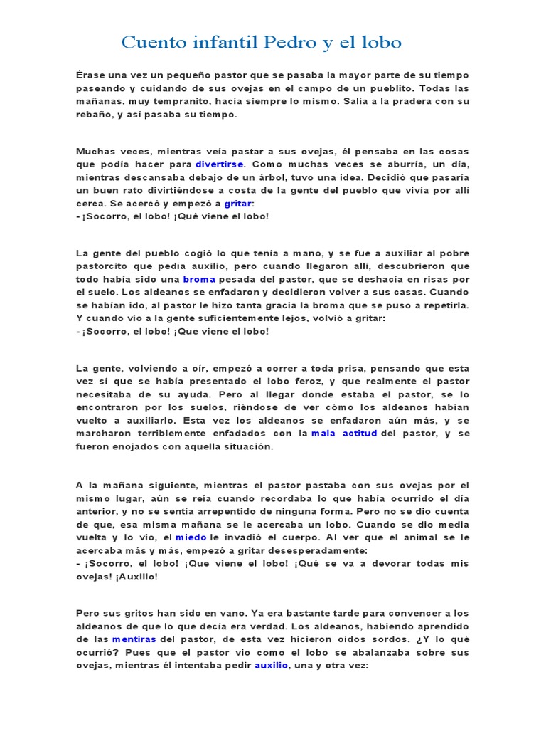 Pedrito y El Lobo | PDF